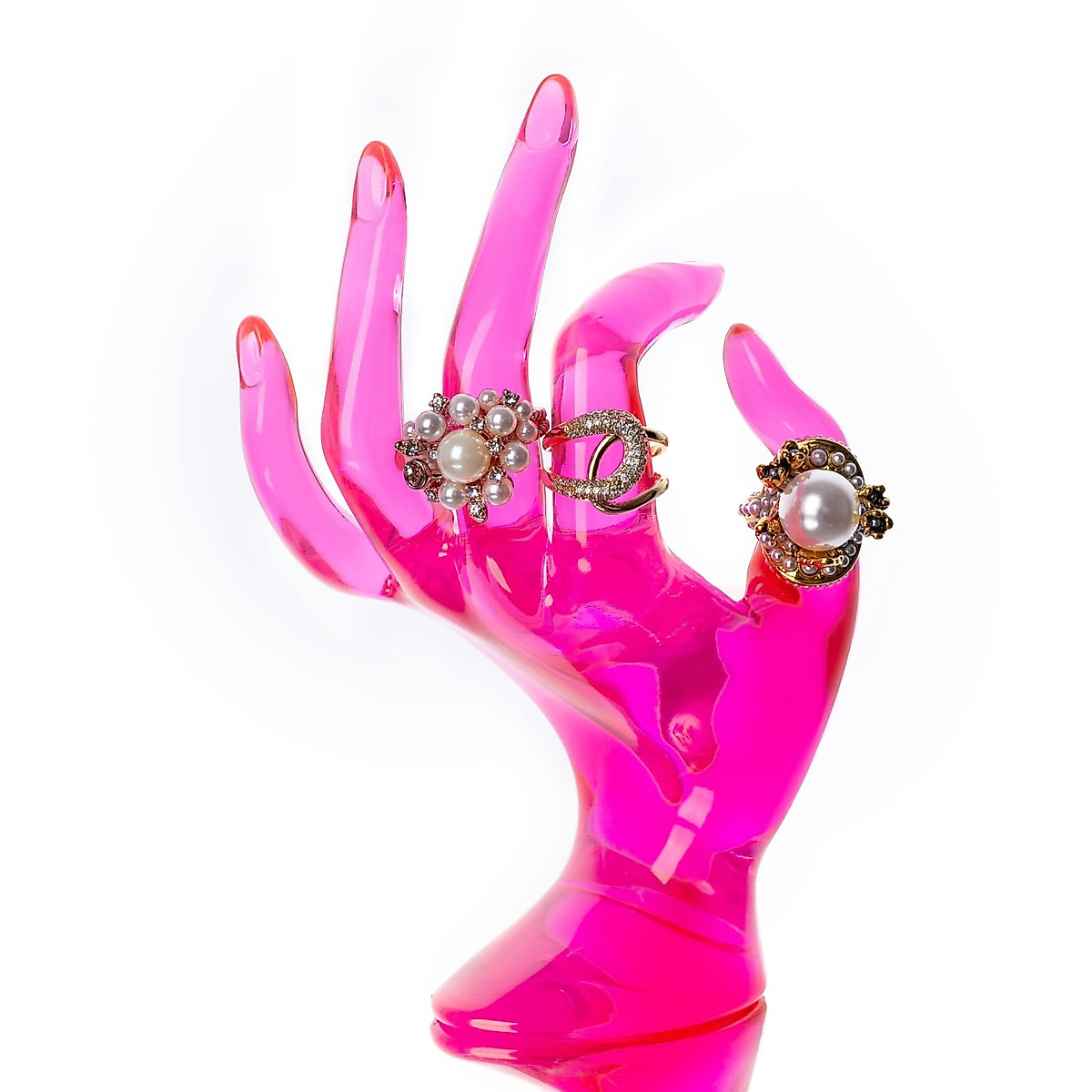 INSGOAL Ring Holder for Jewelry Preppy Room Decor Aesthetic Room Decor Pink Room Decor Engagement Gifts for Women Couples Bride