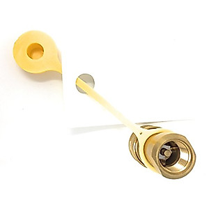3/8 Inch Natural Gas Quick Connector Brass Propane Adapter Fittings for LP Gas Propane Hose Quick Disconnect [2660] Solid Brass 1/2 PSIG Pressure 50 000 BTU Hour Capacity Input 3/8 Insert