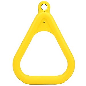 Alomejor Pull Up Ring Kids Gymnastic Rings for Upper Body Strength Fitness Training Exercise Pull Ups(Yellow)