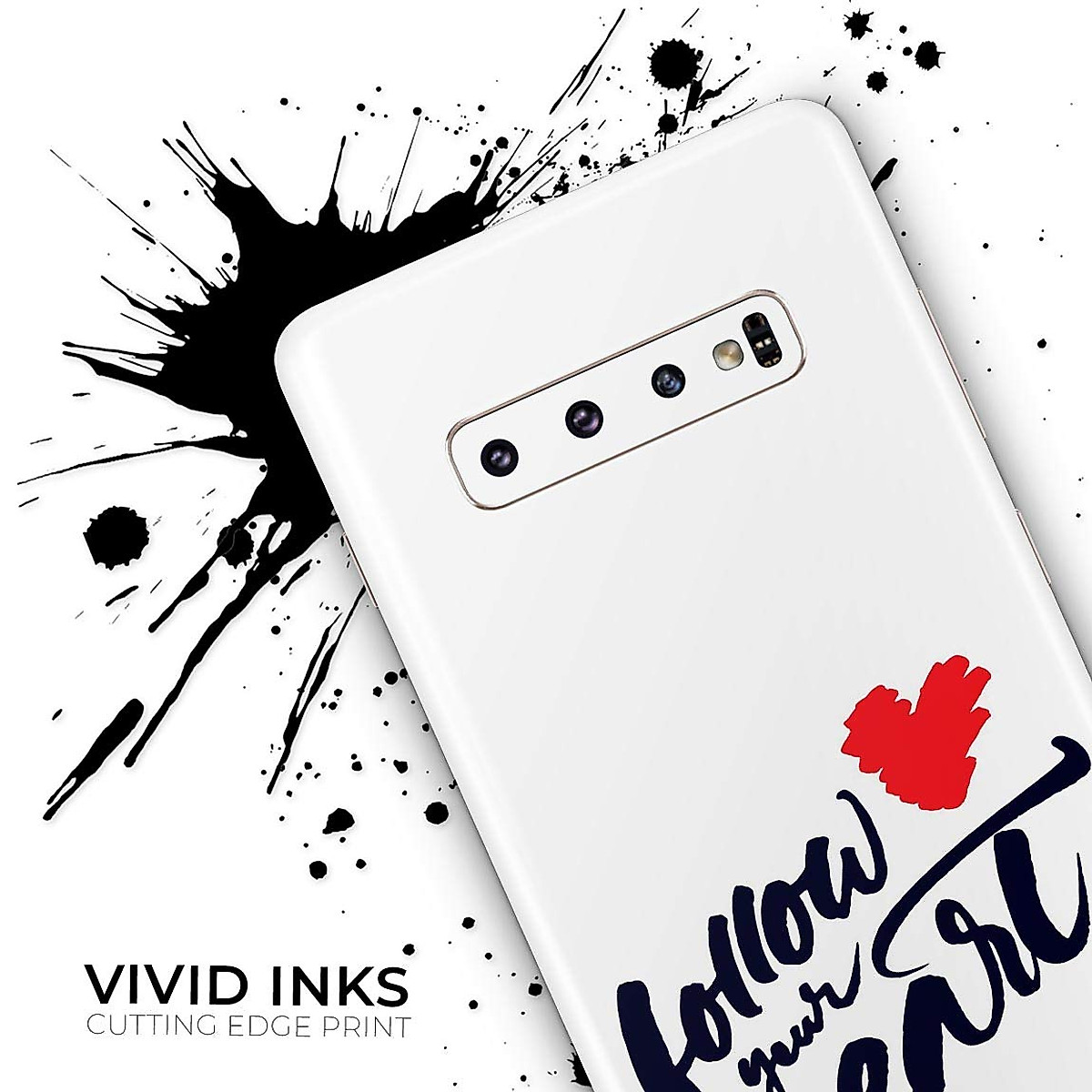 DesignSkinz Follow Your Heart V3 Protective Vinyl Decal Wrap Skin Cover Compatible with The Samsung Galaxy S20 (Screen Trim & Back Glass Skin)
