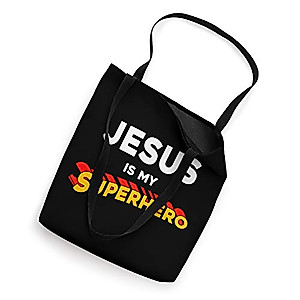 Jesus Is My Superhero Funny Christian Preachers Worship Gift Tote Bag