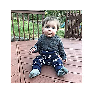 oklady Fall Toddler Baby Boy Clothes Deer Long Sleeve Hoodie Tops Sweatsuit Pants Winter Outfit Set(18-24 Months)