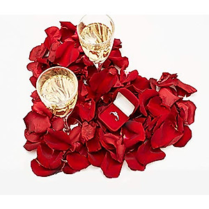 kortes I Love You Balloons and Heart Balloons Kit with Rose Petals, Valentines Day Decorations for Party