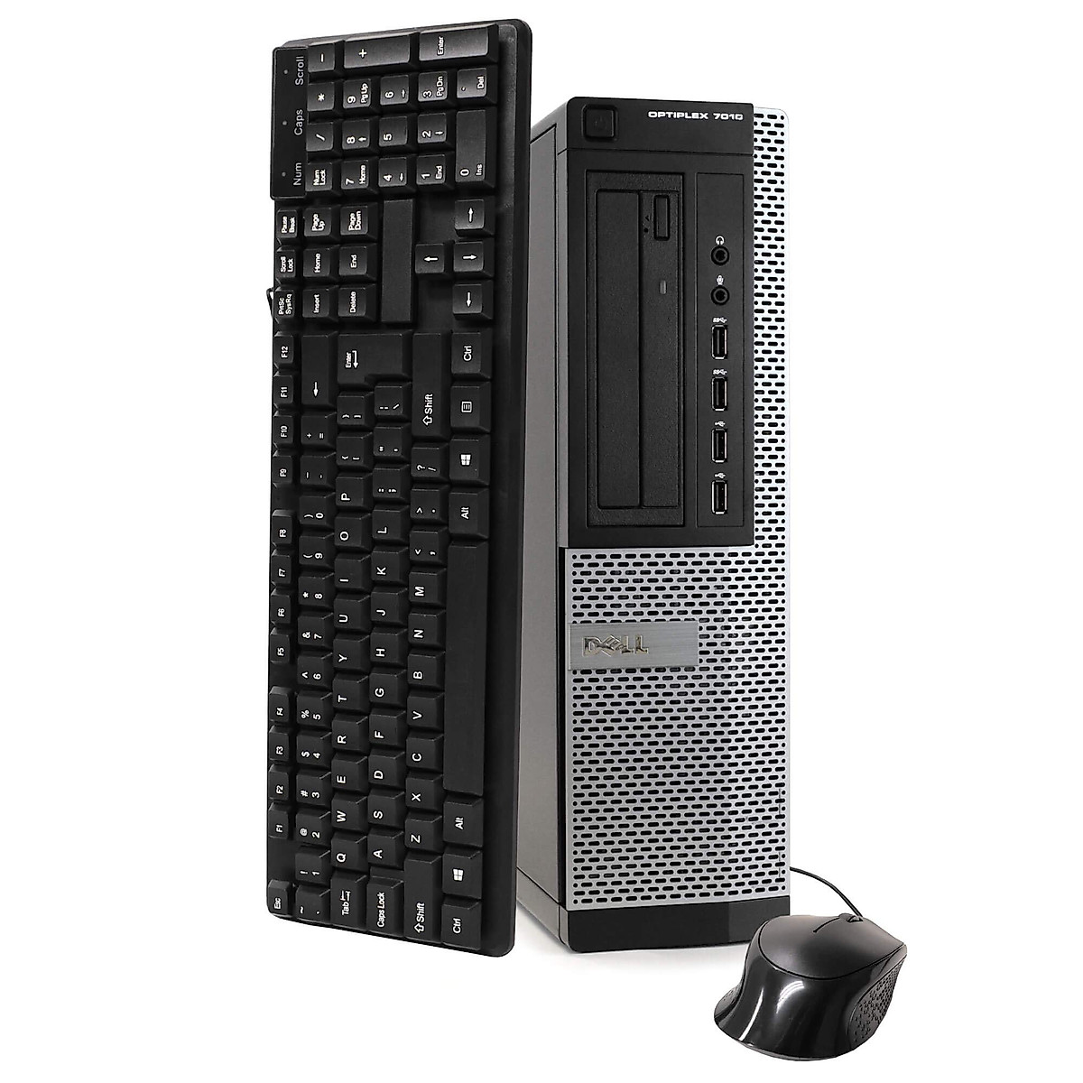 Dell Optiplex 7010 Desktop Computer Package - Intel Quad Core i5 3.2GHz, 8GB RAM, 500GB HDD, 17 Inch LCD, DVD, WiFi, Keyboard, Mouse, Windows 10 (Renewed)