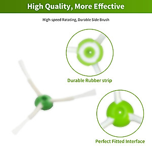 Replacement Parts accessories for irobot Roomba i1+ i7 i7+ i3+ i4+ i6+ i8+ J7+ Plus I & J Plus series Vacuum Cleaner Inclue 4 Roller Brushes , 8 Filters , 8 Side Brushes