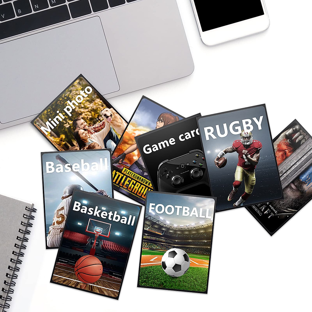 500 Counts Black Card Sleeves Toploaders for Trading Cards,Matte Card Sleeves Deck Card Protectors, Black Soft Sleeves Fit for MTG, Baseball Card,Sports Cards,Game Card