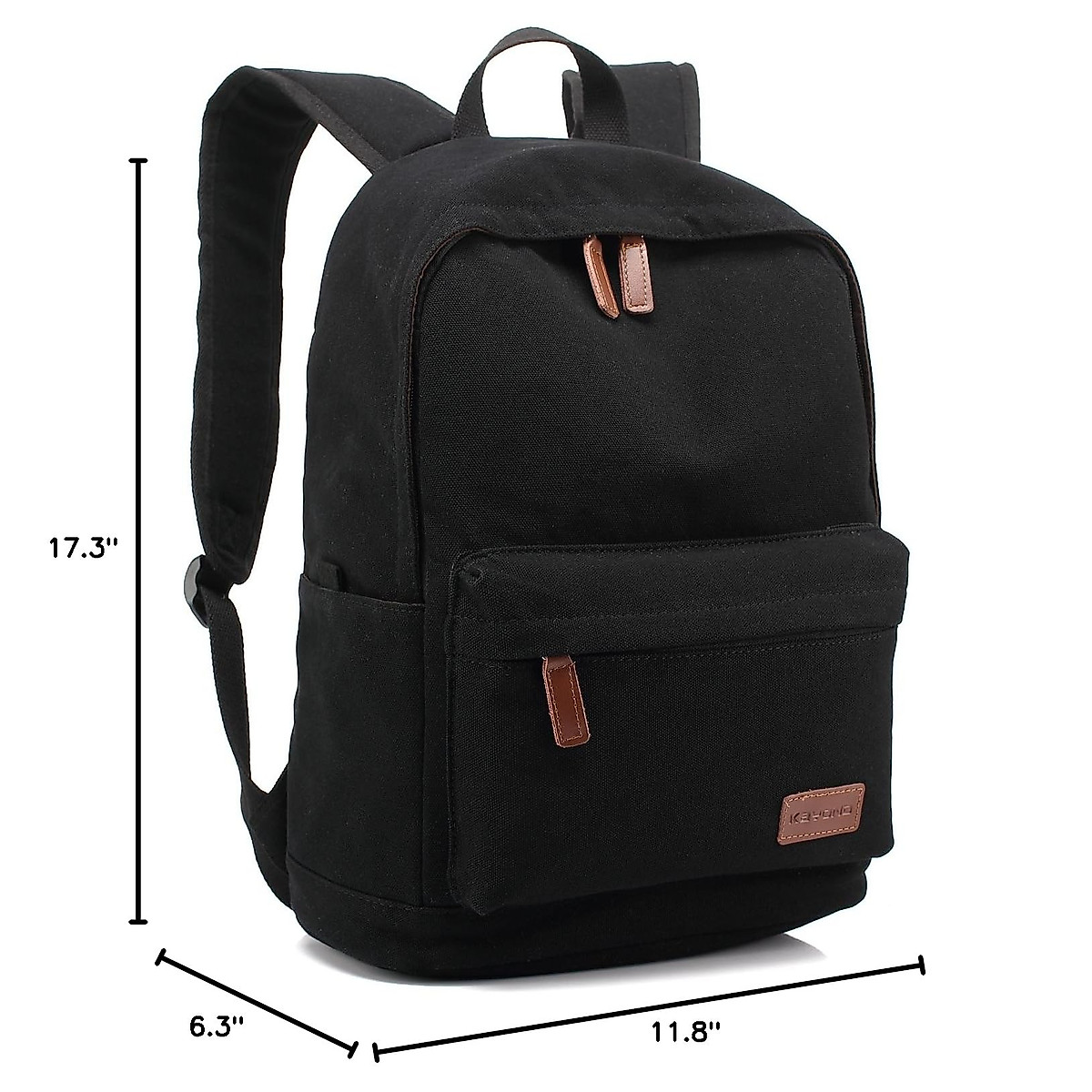 KAYOND Casual Style Lightweight canvas Laptop Bag/ Durable Travel backpacks /Rucksack for Men&Women/Fashion Backpack Fits 15 inch Notebook (Brown)