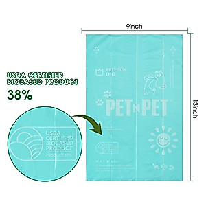 Pet N Pet Scented Lavender Dog Poop Bag Colorful, 720 Counts Dog Bags Poop, Doggie Poop Bags USDA Certified 38% Biobased, Dog Waste Bags, Dog Poop Bags Refills, Poop Bags Dogs, Doggy Poop Bags Rolls