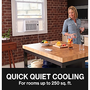 Haier Electronic Window Air Conditioner 6000 BTU, Efficient Cooling for Smaller Areas Like Bedrooms and Guest Rooms, 6K BTU Window AC Unit with Easy Install Kit, White