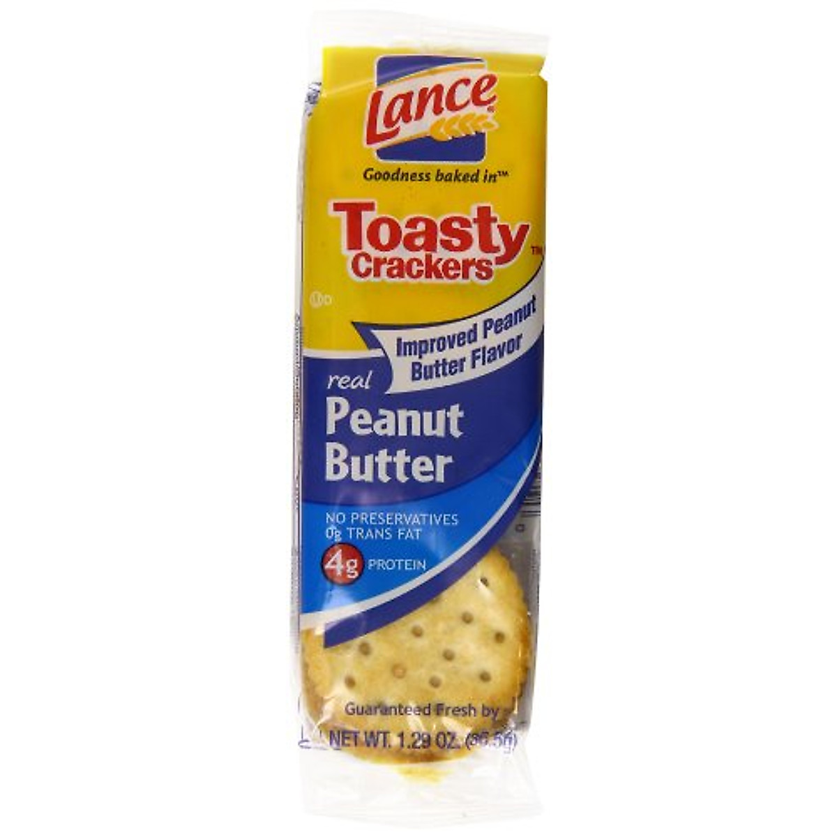 Lance Toasty Crackers, Real Peanut Butter, 51.5 Ounce (Pack of 40)