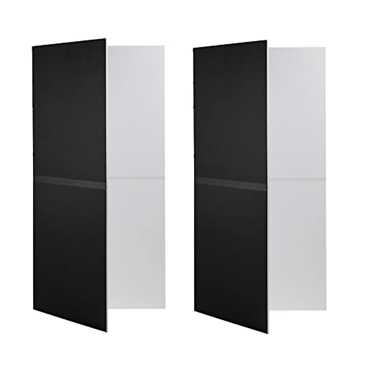 V-FLAT WORLD Foldable V-Flat Light Reflector for Photography - 10-in-1 Portable Photography Reflector, Multi-Use Light Diffuser Panels - Includes Carrying Bag, Folded Size 40" x 40" x 2" - Pack of 2