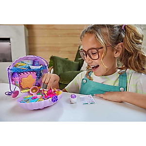 Polly Pocket Travel Toy with Micro Dolls & Accessories, Mermaid 2-in-1 Seashell Purse Playset (Amazon Exclusive)