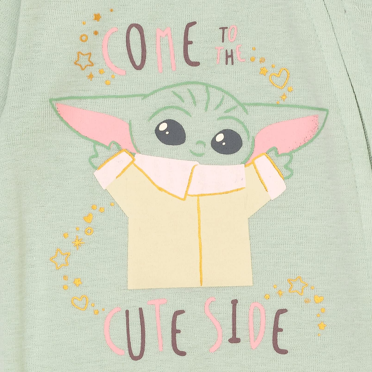 STAR WARS The Child Newborn Baby Girls 2 Pack Zip Up Sleep N' Plays Pink/Green 3-6 Months