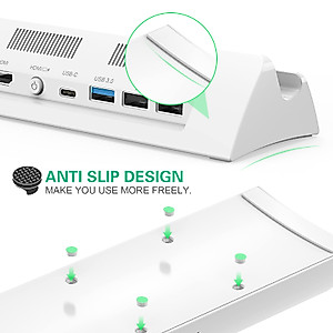 RuntoGOL TV Docking Station for Switch,Portable Switch OLED Charger Stand Support 4K HDMI Output, Replacement for Official Nintendo Switch Base,Switch Dock with HDMI and 3 USB Ports