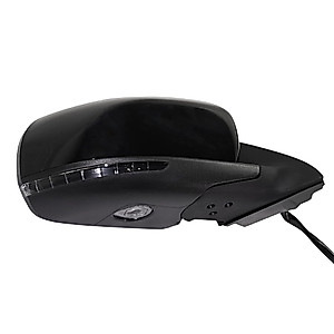 Kool Vue Driver & Passenger Side Power Heated Mirrors for Jeep Cherokee 2014-2018 Manual Fold With Signal Light, Blind Spot Monitor, Puddle Lamp & Auto-Dimming; Without Memory Paintable