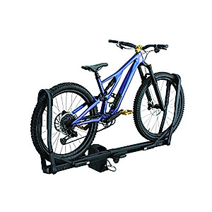 INNO INH110 Tire Hold Hitch Mount (1.25"/2") Platform Rack (1) Bike (E-Bike, Fat Tire, Full Suspension, Carbon Compatible)