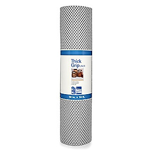 Magic Cover Non-Adhesive Thick Grip Shelf Liner, 18" x 10', Cool Gray