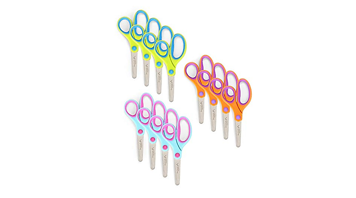 Kids Safety Scissors Bulk Pack - Durable & Colorful | Blue Summit