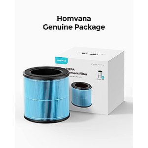 Homvana H201 Air Purifier Replacement Filter, 3-in-1 True HEPA, High-Efficiency Activated Carbon 1 Pack