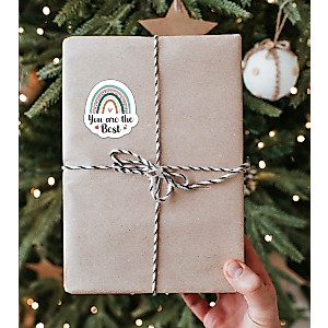 You are The Best Rainbow Cute Small Shop Stickers, Online Retailers Small Business Small Shop Thank You Stickers Gift Bags Packages Envelopes Labels, 500 Labels Per Roll