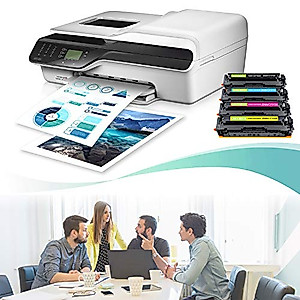 GREENBOX Compatible 204A Toner Cartridge Replacement for HP 204A CF510A CF511A CF512A CF513A Pro MFP M180n M180nw M181 M181fw M154a M154nw Printer (1 Black 1 Cyan 1 Yellow 1 Magenta)