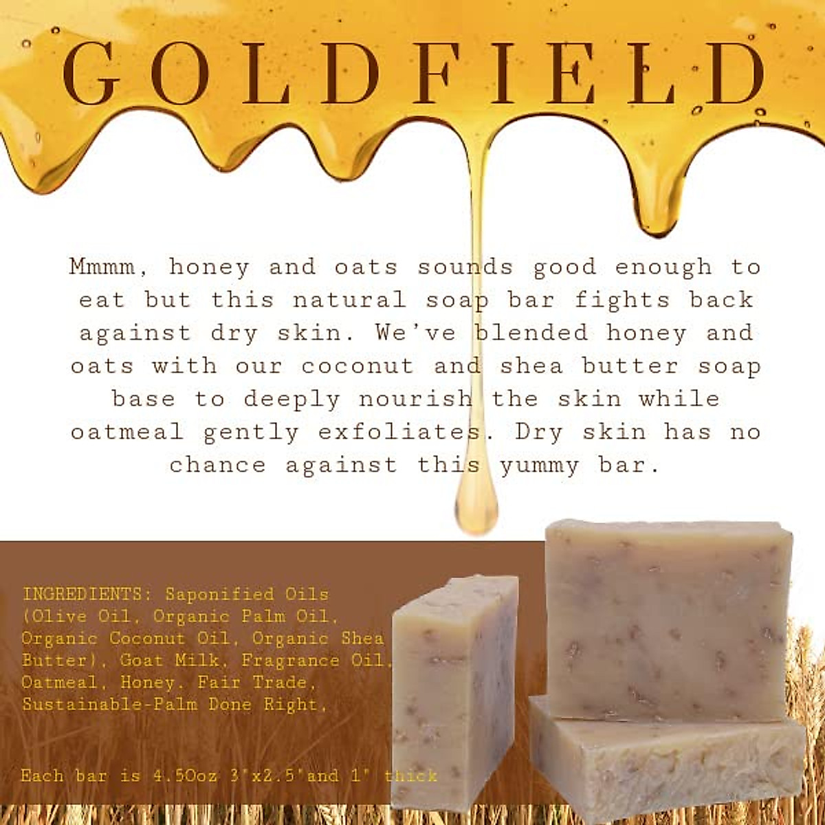 Salo Soap's Natural Womens Bar Soap Body Wash with Goat Milk Soap, Vanilla, Floral, Honey Oatmeal, Brown Sugar, Fig Coconut Oil, Olive Oil, Fragrance Oils, Shea Butter, face soap, whole body soap