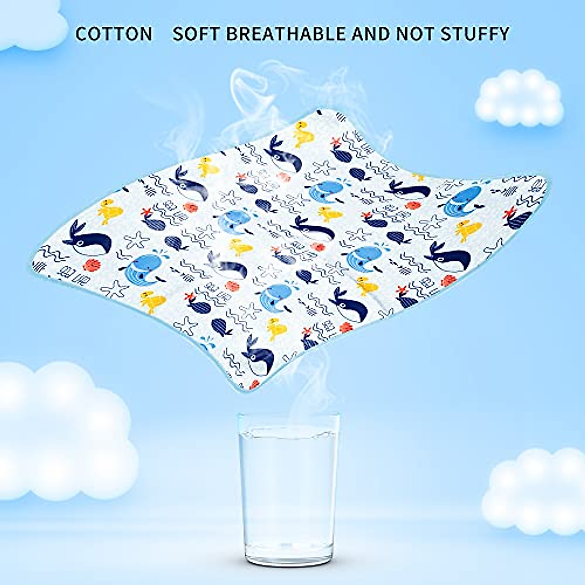 ODDA Baby Changing Mat, Portable Diaper Change Pad -19.7 X 27.6 inches Waterproof Foldable Diaper Mat, Reusable Diaper Changing Station for Travel, Home and Outdoor Extra Large Mat for Toddler(3PACK)