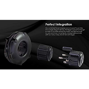 MOGICS Bagel-(White) Universal Power Strip | Working from Home Essential