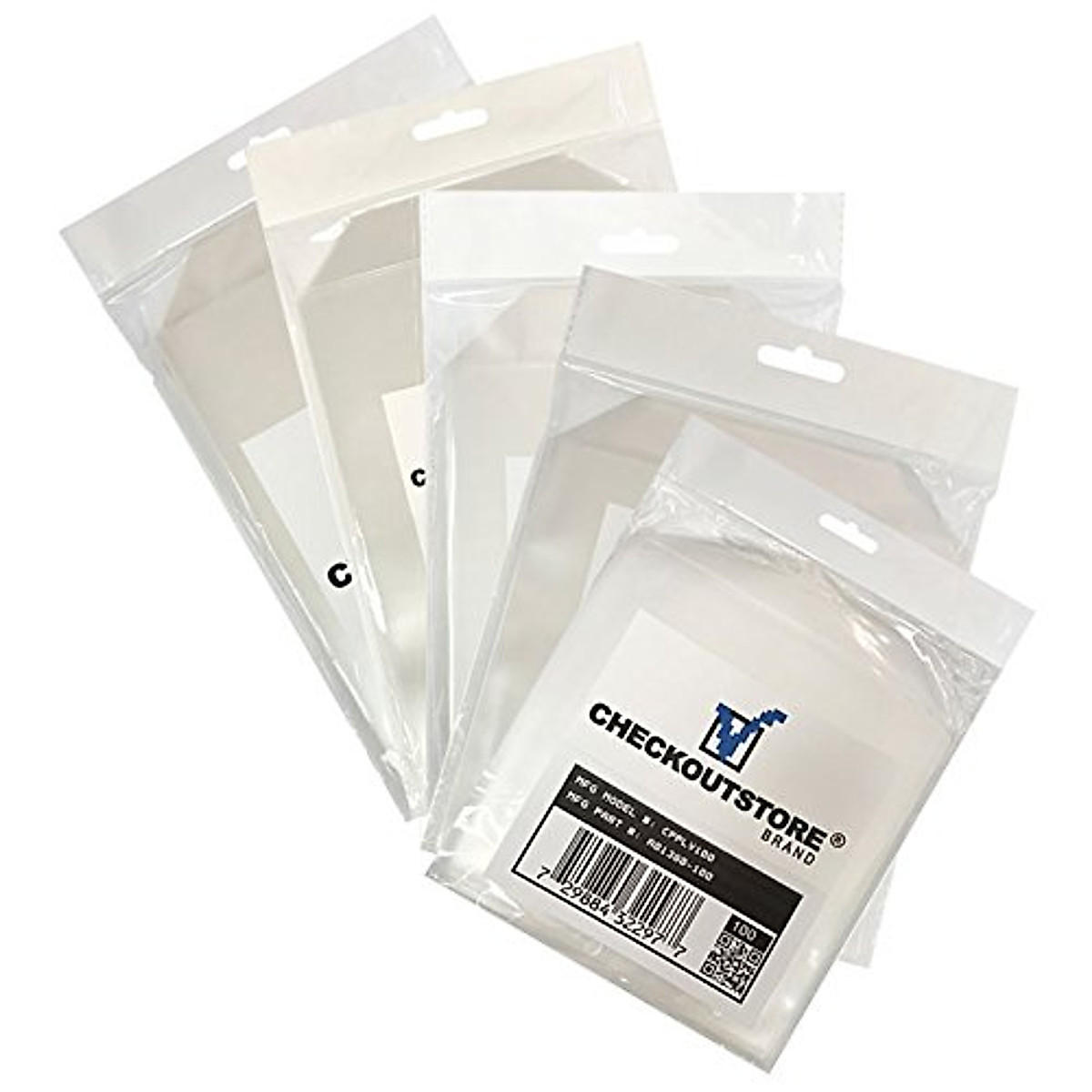 CheckOutStore Clear Storage Pockets Bundles (S, M, L, LT, XL)