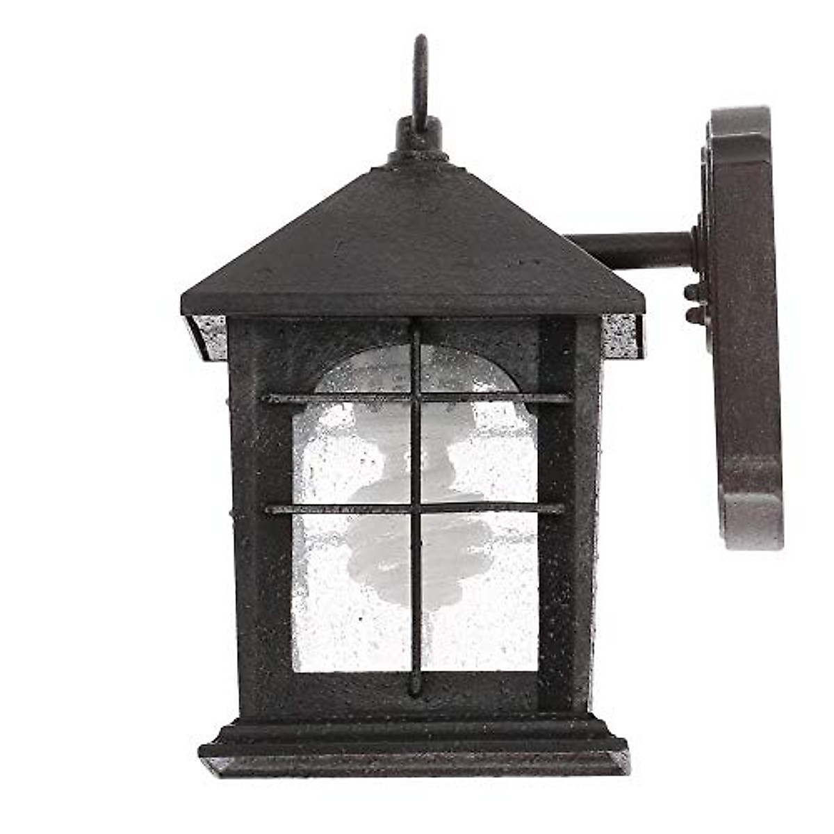 Brimfield Outdoor Aged Iron Wall Lantern