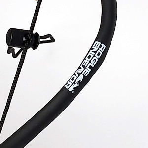 Rogue Endeavor Water Sports Wrist Lanyard- 2-Piece Set Made from Durable Nylon Cord, Latex Tube Shroud and Barrel Lock- (Ash Black)