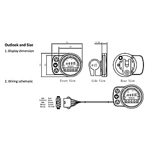 ZYXU 24V 250W Electric Bike Conversion Kit, Ebike Electric Bicycle 16" 20" 24" 26" 27.5" 28" 29" Ebike Electric Bicycle Conversion Kits KT-900S Display,Rear Drive Card Fly,16”