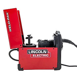 Lincoln Electric 90i FC Flux Core Wire Feed Weld-PAK Welder, 120V Welding Machine, Portable w/Shoulder Strap, Protective Metal Case, Best for Small Jobs, K5255-1