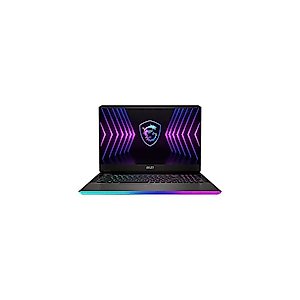 MSI Raider GE77HX 17.3" FHD 360Hz Gaming Laptop Intel Core i7-12800HX RTX3080TI 16GBDDR5 1TB NVMe SSD Win11 - Dark Grey (12UHS-074)
