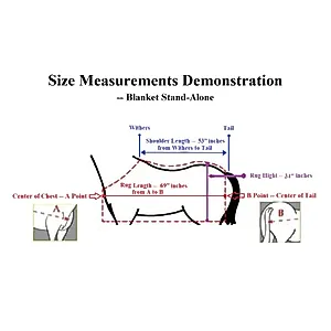 Ankaier 1800 Denier Waterproof and Windproof Winter Turnout Horse Blanket, High-Grade Thermal Insulation Polyfill (250 Grams) Materials, Medium-Weight, Ripstop, Navy Color- 69" inches (Black Edge)