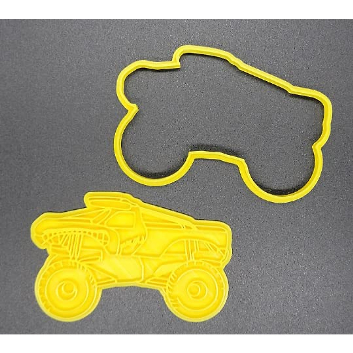 Monster Truck Jam Cookie Cutter & Stamp