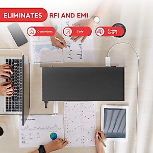 Pyle PDU Power Strip Surge Protector - 150 Joule 15 Amp 9 Outlet, Heavy Duty Electric Extension Cord Strip - 1U Rack Mount Protection Power Outlet Strip W/ AC Filter - PCO850