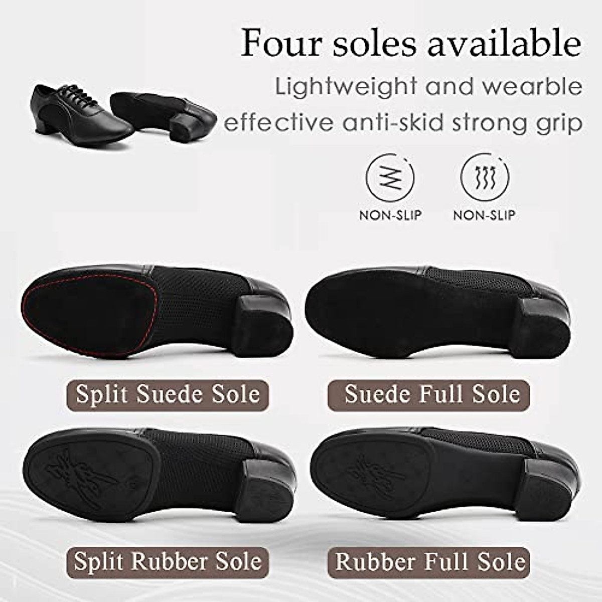 TINRYMX Women Ballroom Practice Shoes Standard Modern Teaching Professional Performance Latin Salsa Dance Shoes,US 5.5