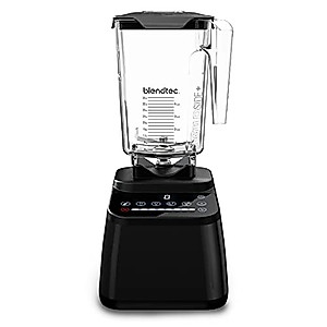 Blendtec Original Designer Series Blender and 90 Oz WildSide+ Jar - Kitchen Blender Bundle - Black