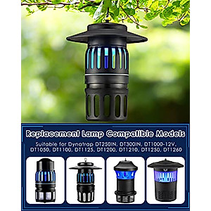 PACETAP 7W 41050 Replacement Bulbs for Dynatrap DT1050 DT1100 DT1210 DT1250 DT1260, 1/2 Acre Replacement Bulb U Shape Replacement Bulbs Light for DynaTrap (4 Pack)