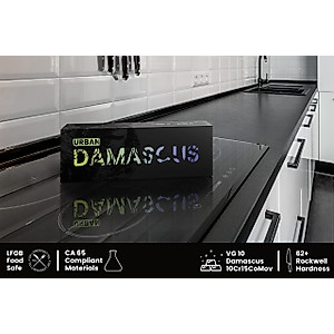 UrbanXElites Damascus Knife Chef Knife set - 4 Real Damascus Professional knife sets for chefs with Japanese knife VG10 Steel, Professional damascus knife set | Full Tang G10 Handle | Gift Box