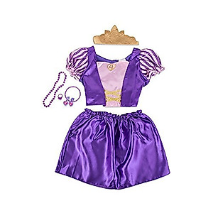 Disney Princess - 27 Piece Dress Up Trunk with Accessories - Ariel, Rapunzel, & Belle.