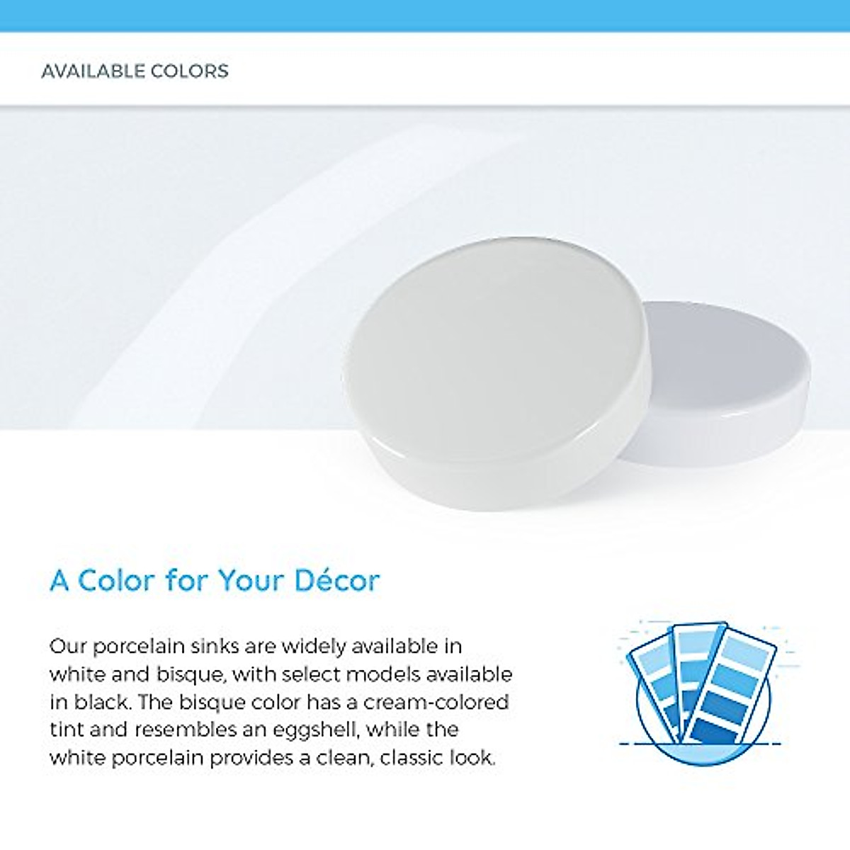 MR Direct u1812-w Sink Undermount Porcelain Bathroom White