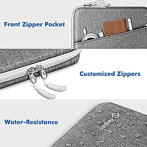 FINPAC Laptop Sleeve with Accessory Pouch for MacBook Pro M3/M2/M1 14-inch, MacBook Air/Pro 13, Protective Case with Tech Bag