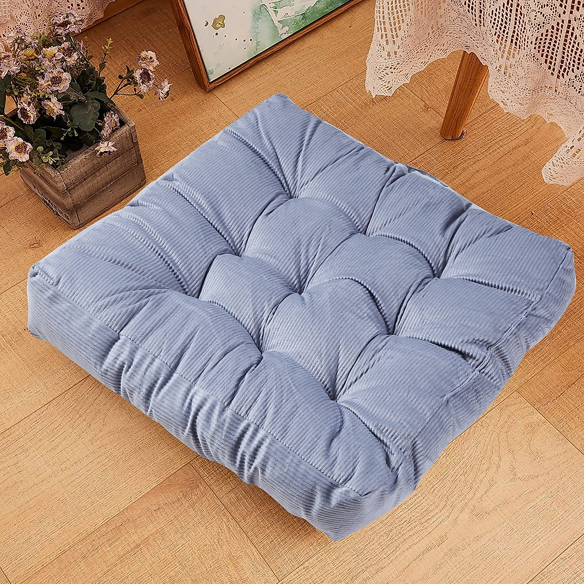 Big Hippo Adirondack Chair Cushion + Square Floor Cushion