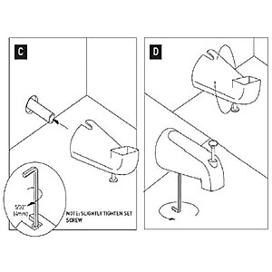 Design House 522912 Slip-On Pull-Up Wall Mount Tub Diverter Spout, Polished Chrome