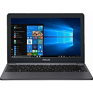 Asus Vivobook E203MA Thin and Lightweight 11.6” HD Laptop, Intel Celeron N4000 Processor, 4GB RAM, 64GB eMMC Storage, 802.11AC Wi-Fi, HDMI, USB-C, Win 10