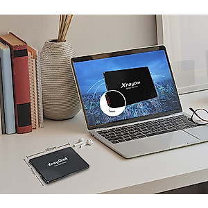 Xraydisk Sata3 1TB 3D NAND TLC 2.5 Inch SATA III Internal Solid State Drive SSD (Read Speed up to 540 MB/s) Compatible with Laptop & PC Desktop (1TB, Black)