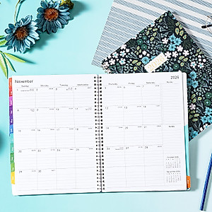 2023 Planner - Planner 2023, 2023 Planner Weekly and Monthly, January 2023 to December 2023, 6.3’’ × 8.4’’, 12 Monthly Tabs, Strong Twin-Wire Binding, Inner Pocket, Elastic Closure
