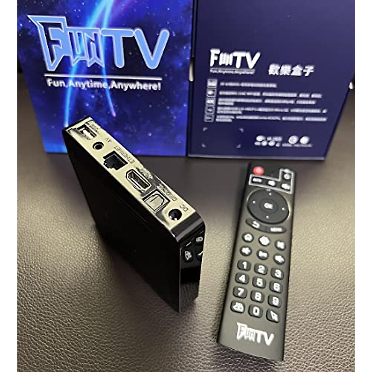 HTV Box PK funtv Box Chinese 2023 Funtv5 Fifth Generation Smart Voice Edition 最新五代 智能语音版 中文电视盒子 機頂盒 最新 高端 海外家庭必备 電視盒子 300+ 中港台頻道 直播 5天回放 華語 粵語 100k+ 海量高清影視劇集免費看